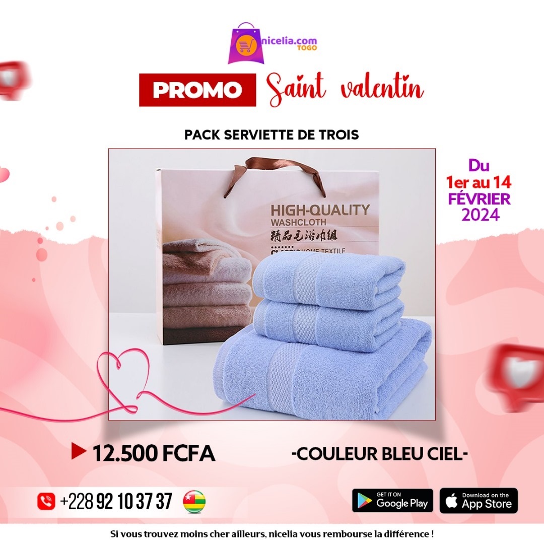 Pack serviette de trois